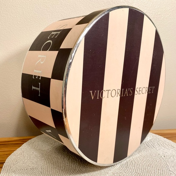 Victoria's Secret | Accents | Vintage Victorias Secret Striped Hat Box ...
